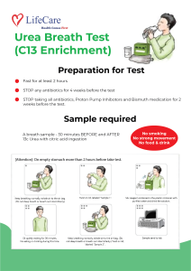 Urea Breath Test - LifeCare Diagnostic Medical Centre